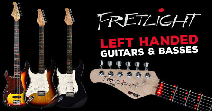 Fretlight Left Handed Guitars and Basses