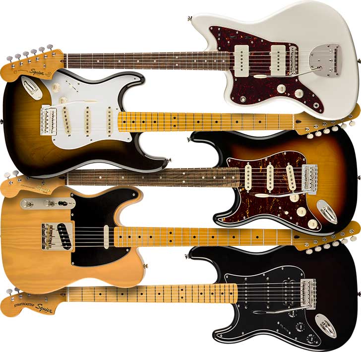 Left Handed Squier Guitar & Bass 2019