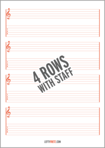 Blank Guitar Tab Sheets (Free & Printable)